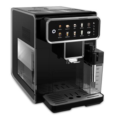 China Automatic Coffee Maker 15 Bar ULKA Pump 1350W Touch Display 300G Bean Hopper for sale