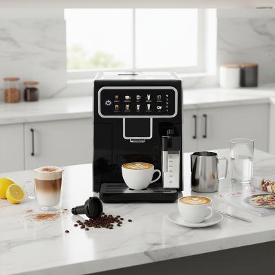 China Automatic Espresso Coffee Machine 15 Bar 1350W Programmable Touch Screen Home Office for sale