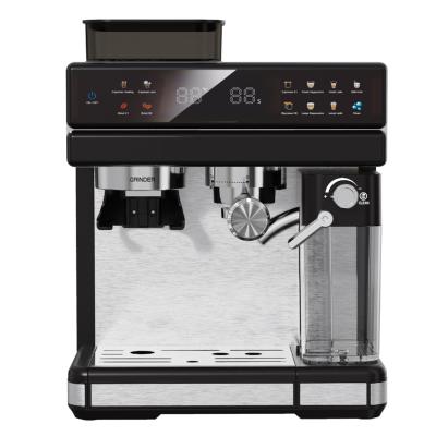 China Automatic Espresso Maker 20 Bar Cold Brew Cool Milk Thermoblock 1350W Home for sale