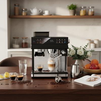 China Automatic Coffee Machine 20 Bar Thermoblock Cool Milk Cold Brew Espresso for sale