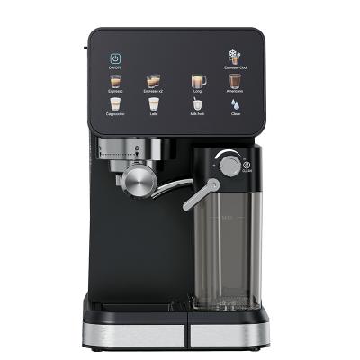 China 20 Bar Automatic Espresso Machine with Milk Frother 1.5L Tank for sale