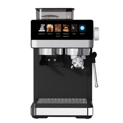 China Espresso Coffee Maker Cool Espresso 20 Bar Touch Screen Self Cleaning Cappuccino for sale