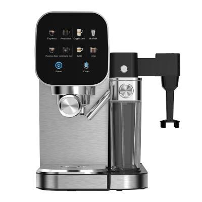 China 20 Bar Espresso Coffee Maker Hot Cool Milk System Touch Screen Programmable Home for sale