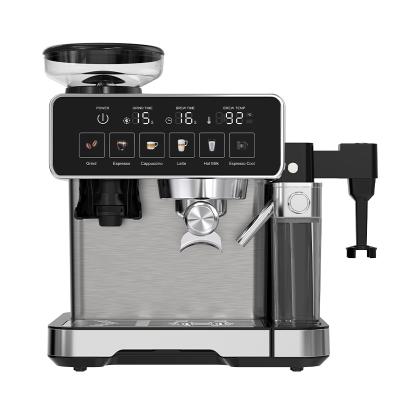 China 20 Bar Coffee Machine Cool Espresso Cool Milk Adjustable Grinder Home for sale