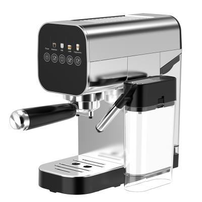 China 20Bar Digital Semi Auto Espresso Machine with Milk Tank for Home for sale
