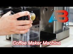 anbo digital professional expresso coffee machine with pressure gauge