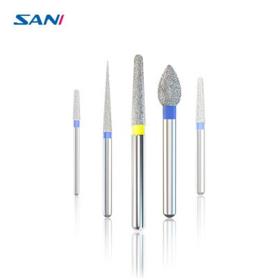 Cina Acciaio inossidabile FG Diamond Burs ad alta velocità dentario 8mm 11mm in vendita
