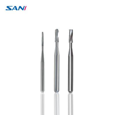 China Handhold Straight Fissure Dental Carbide Burs Smooth Surface for sale