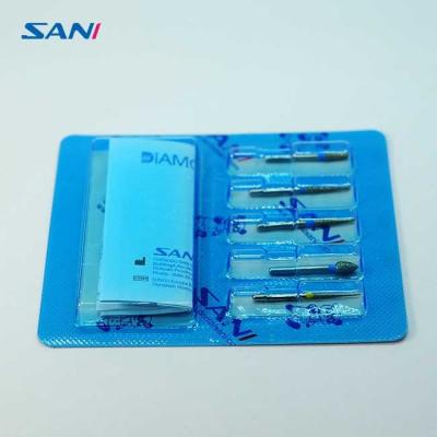 Cina 5pcs/Box Burs di lucidatura dentario, laboratorio dentario Diamond Burs di 8mm in vendita