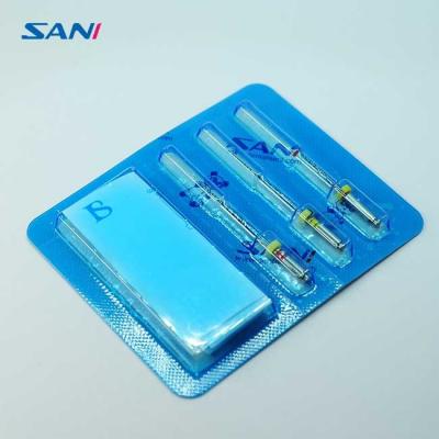 China 31mm Rotary Dental Files , Blue Nano Coating Niti Endodontic Files for sale