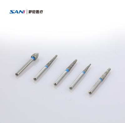 China Metaal10packs/box Veilig Beëindigen Diamond Finishing Burs In Dentistry Te koop