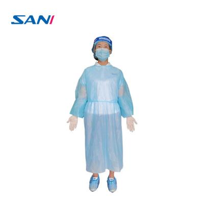 Cina Abbigliamento medico di isolamento del PE dei pp blu eliminabile in vendita