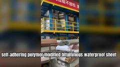 self-adhering polymer modified bituminous waterproof sheet