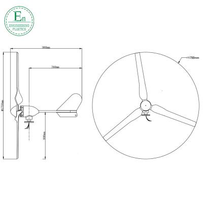 China OEM 600W windturbinegeneratoren voor thuis ISO9001-certificering Te koop