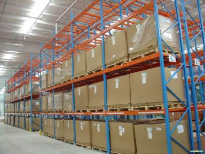 China Pálete resistente do armazenamento do armazém que submete cada camada equipada com as barras de apoio da pálete à venda
