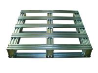 China Double Faced Galvanized Steel Pallets 1000x1000x170mm with 8T Static Load and 3T Dynamic Capacity for sale