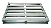 China Double Faced Galvanized Steel Pallets 1000x1000x170mm with 8T Static Load and 3T Dynamic Capacity for sale