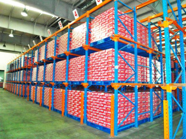 Logistics Center Industrial Pallet Racking , Drive In Pallet Racking System