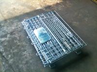 China Heavy Duty Galvanized Foldable Wire Mesh Pallet Cage 800-1550mm Sizes with 500-2500kg Load Capacity for sale