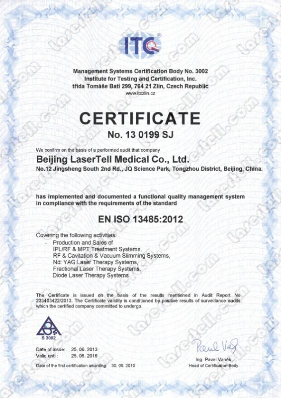 ISO13485 - Beijing LaserTell Medical Co., Ltd.