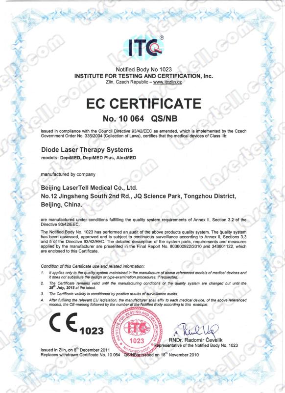 CE - Beijing LaserTell Medical Co., Ltd.