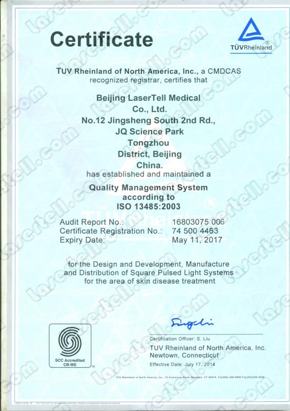TUV - Beijing LaserTell Medical Co., Ltd.