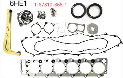 China Full Engine Gasket Set 1878108680 1878108681 6HE1 Overhaul Gasket Kit for sale