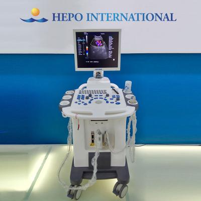 China Medical Equipment 3D/4D  ultrasound scanner trolley color doppler for sale