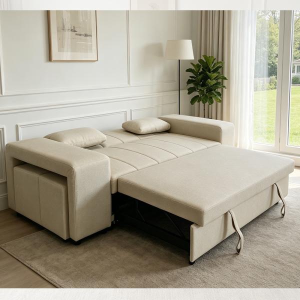 Quality Queen Size Convertible Sleeper Sofa Bed, Comfortable Pull-Out Bed with for sale