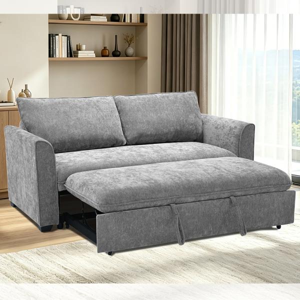 Quality Queen Size Convertible Sleeper Sofa Bed, Comfortable Pull-Out Bed with for sale