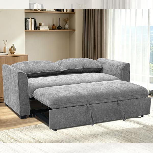 Quality Queen Size Convertible Sleeper Sofa Bed, Comfortable Pull-Out Bed with for sale