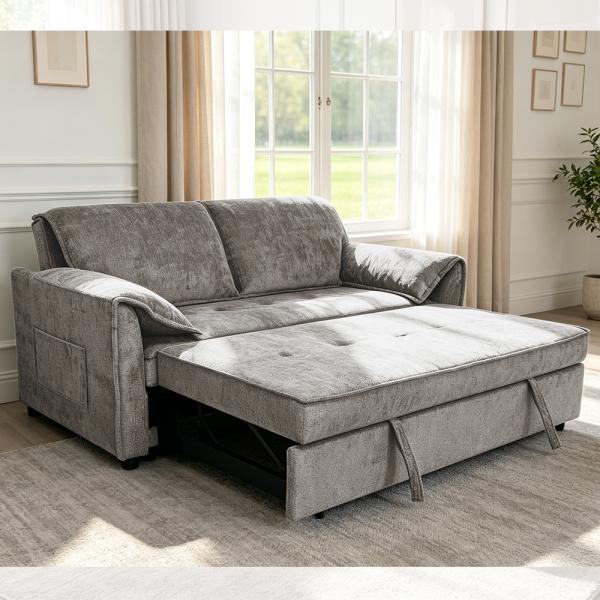 Quality Futon Sofa Bed, Convertible Sleeper Sofa Bed, Comfortable Pull-Out Bed with for sale