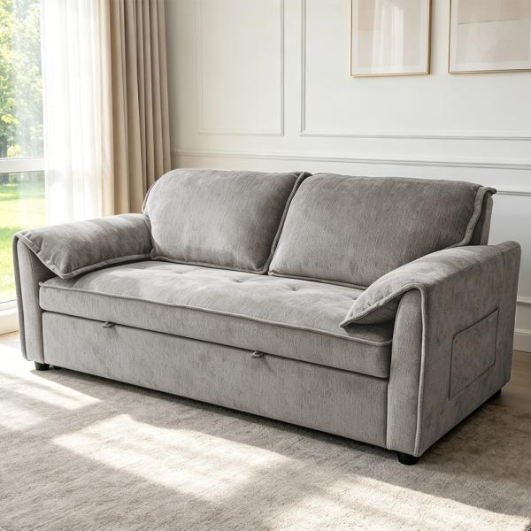 Quality Futon Sofa Bed, Convertible Sleeper Sofa Bed, Comfortable Pull-Out Bed with for sale