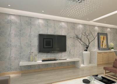 China Symmetrical Tree Pattern Contemporary Wall Coverings , Modern House Wallpaper for sale