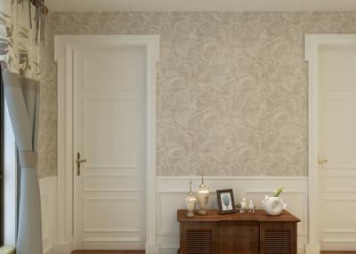 China Embossed Vinyl Waterproof Country Style Wallpaper for TV Background , Sofa Backdrop for sale