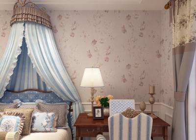 China 0.53*10M Eco Friendly Vinyl Country Style Wallpaper for Home Decoration / Hotel / Office for sale