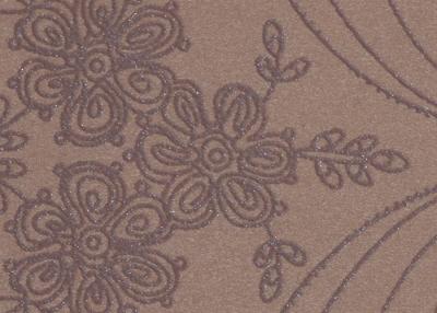 China Removable Living Room Wall Coverings , Khaki Color Contemporary Bedroom Wallpaper for sale
