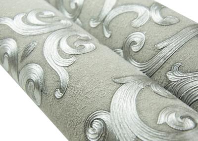 China European Style PVC Vinyl Wallpaper , Embossed Wall Covering For Living Room for sale