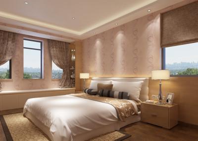 China Oriental Pattern Room Decoration Wallpaper , Bright Modern Wallpaper Vivid Stripes for sale