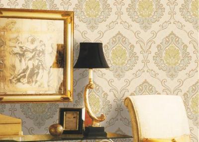 China Mulit Color Flocking 1.06*10M Korean Wallpaper \ Living Room Modern Wallpaper for sale