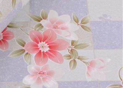 China Removable Large Floral Print Wallpaper / Country Flower Wallpaper Washable for sale