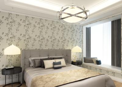 China Eco Friendly Floral Room Decoration Wallpaper Washable Botanical Pattern for sale