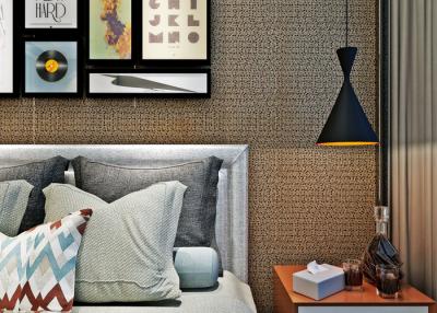China Brown Contemporary Solid Color Wallpaper For Walls Decoration Korean Style for sale