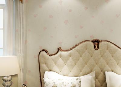 China PVC European Style Rustic Floral Wall Coverings / Contemporary Wallpaper For Home for sale
