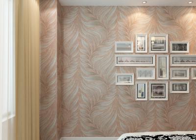 China Modern Style Washable Vinyl Wallpaper Golden Leaf Pattern Vinyl Wall Coverings for sale