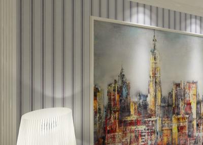 China Removable Modern Striped House Interior Wallpaper For Bedding Room 0.53*10M for sale