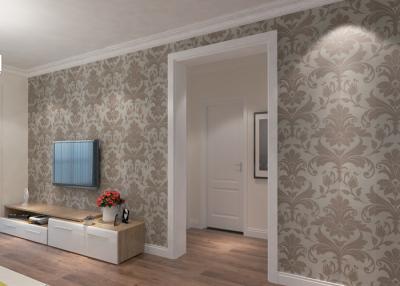 China Peelable Classic Floral Non Woven Wallpaper For Home Decoration 0.53*10m for sale
