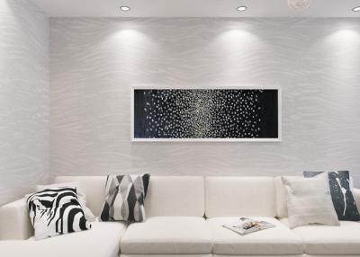 China Modern Style Embossed Vinyl Wallpaper Soundproof for Interior Decoration for sale