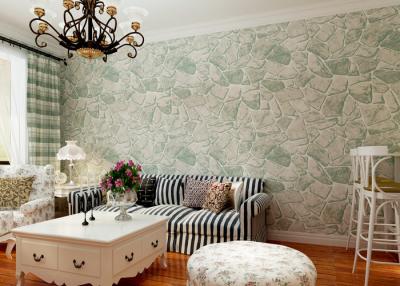 China Gray Removable Self Adhesive Wallpaper / Stone Effect Wallpaper for sale