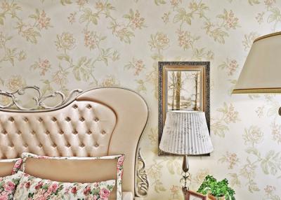 China Natural Floral Washable Wall Coverings Pink Modern Wallpaper For Home Interiors for sale
